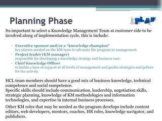 Knowledge Management Implementation Road map | PPT