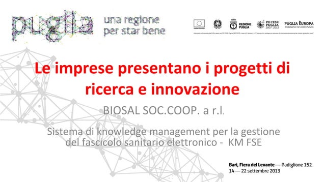 Speciale salute: Km FSE | PPT
