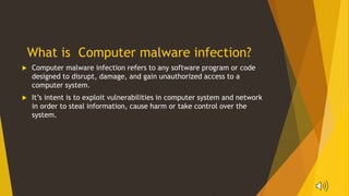 Computer malware | PPTX | Operating Systems | Computer Software and ...
