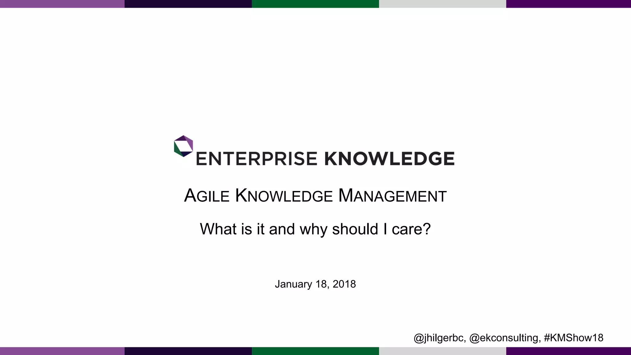 Agile Knowledge Management | PPT