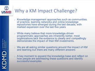 KM Impact Challenge Intro | PPTX