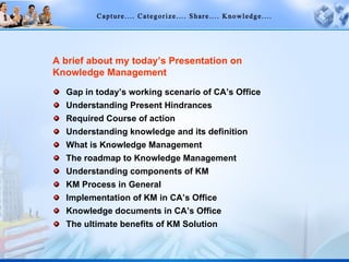 Km In Ca Office | PPT