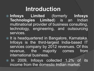 Knowledge management at infosys | PPTX