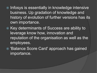 Knowledge management at infosys | PPTX