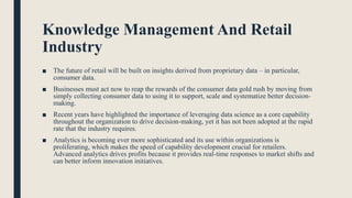 Knowledge management in retail | PPT