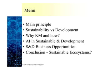 Knowledge Management in Strategic Sustainable Development | PPT