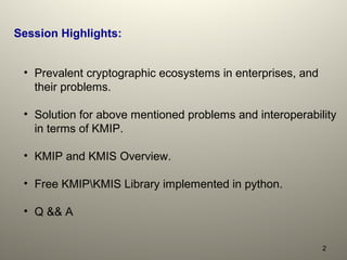Open Source KMIP Implementation | PPT