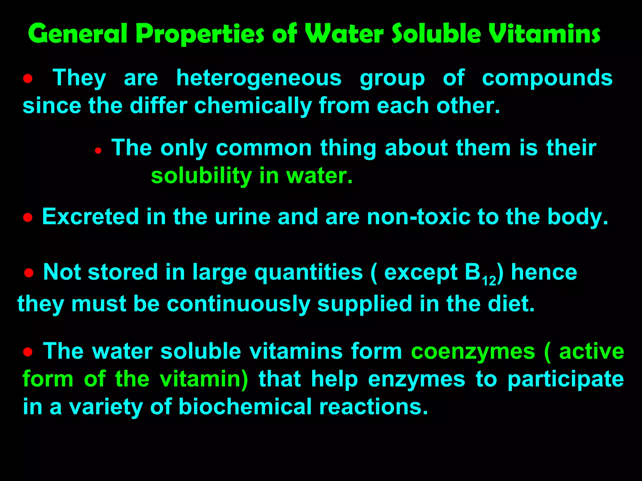 Water soluble vitamins | PPT
