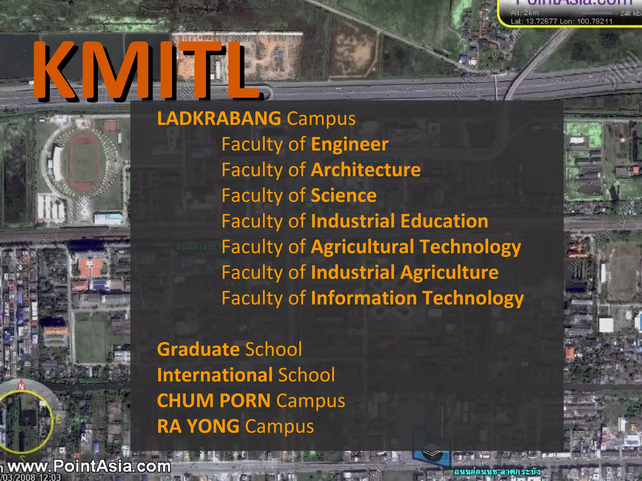 Kmitl Campus - General Info And Food Info | PPT