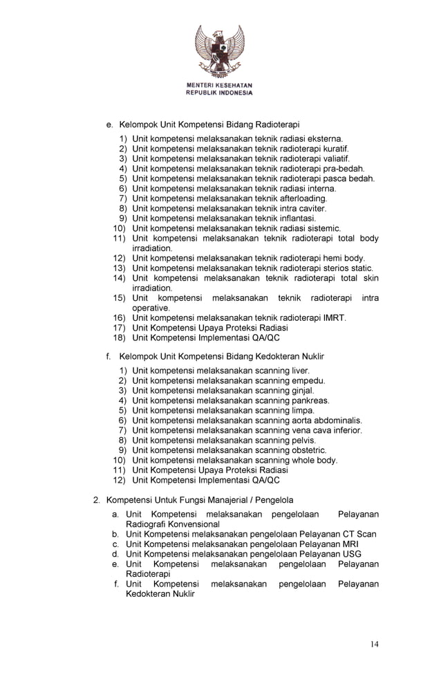 KEMENKES no. 375 TENTANG STANDAR PROFESI RADIOGRAFER 2007 | PDF