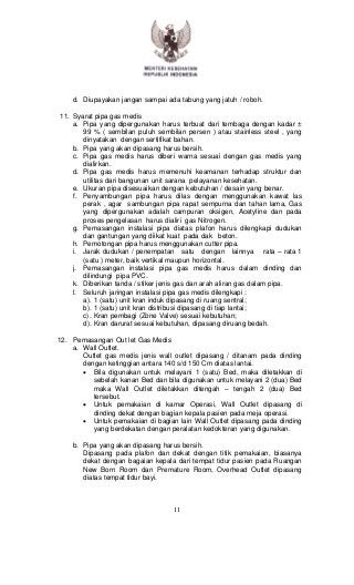 Kmk no. 1439 ttg penggunaan gas medis pada sarana pelayanan kesehatan | PDF