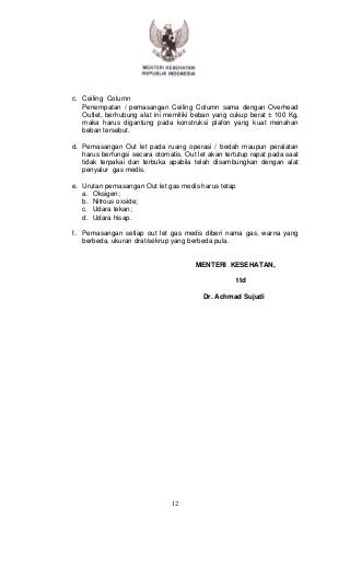 Kmk no. 1439 ttg penggunaan gas medis pada sarana pelayanan kesehatan | PDF