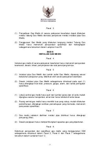 Kmk no. 1439 ttg penggunaan gas medis pada sarana pelayanan kesehatan | PDF