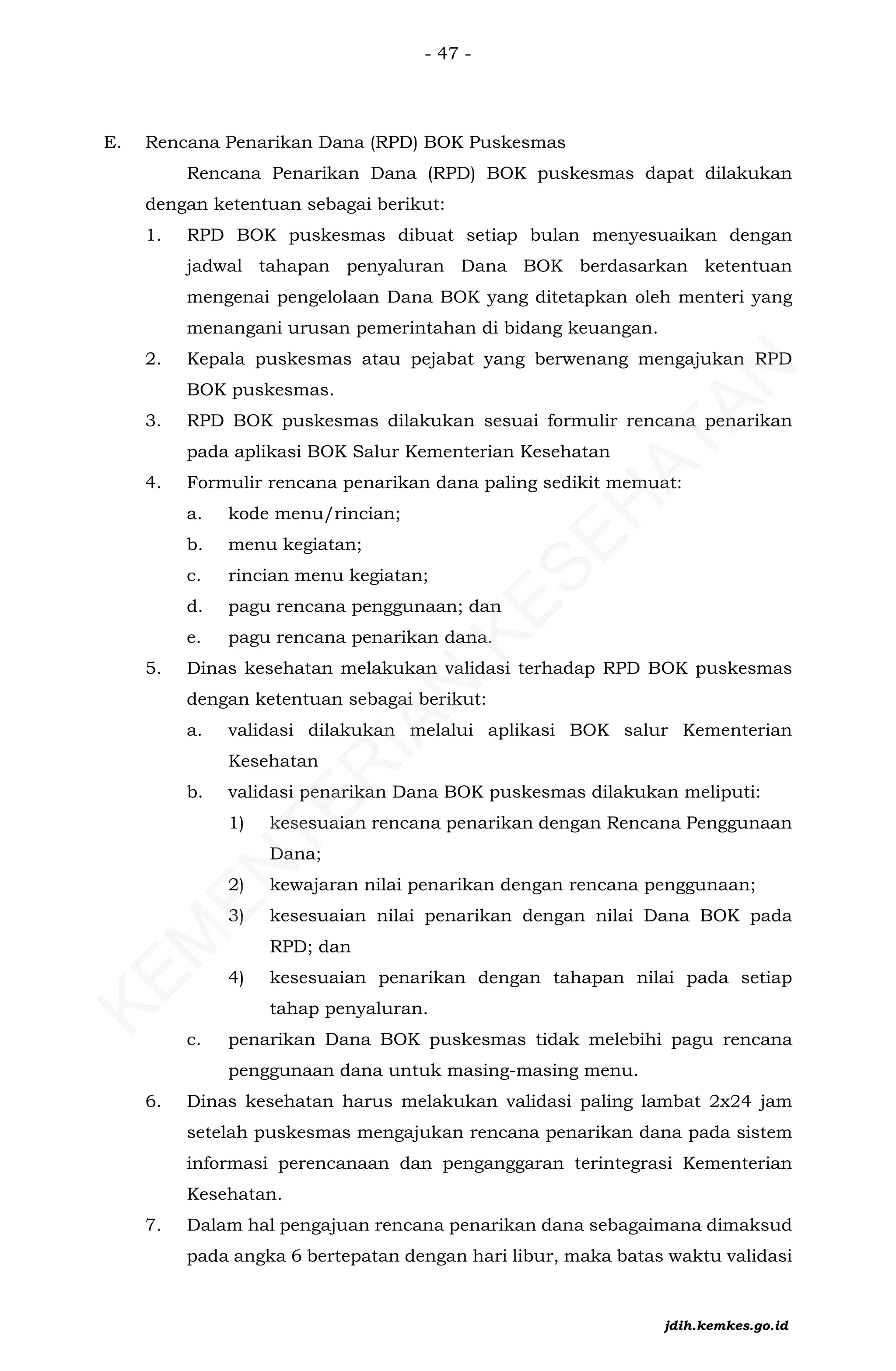 KMK No. HK.01.07-MENKES-2001-2024 ttg Petunjuk Operasional Pengelolaan Dana Bantuan Operasional ...