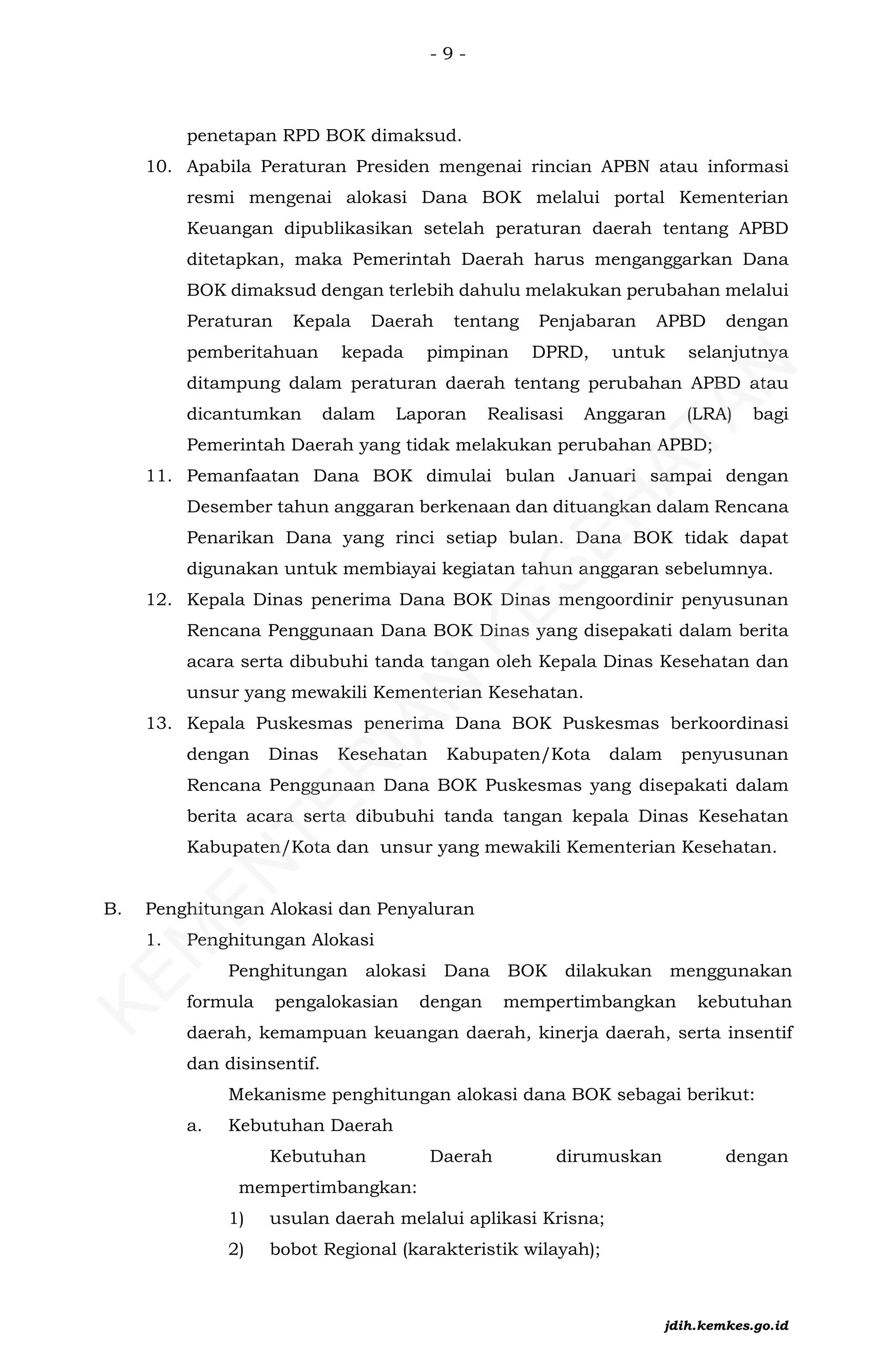 KMK No. HK.01.07-MENKES-2001-2024 ttg Petunjuk Operasional Pengelolaan Dana Bantuan Operasional ...
