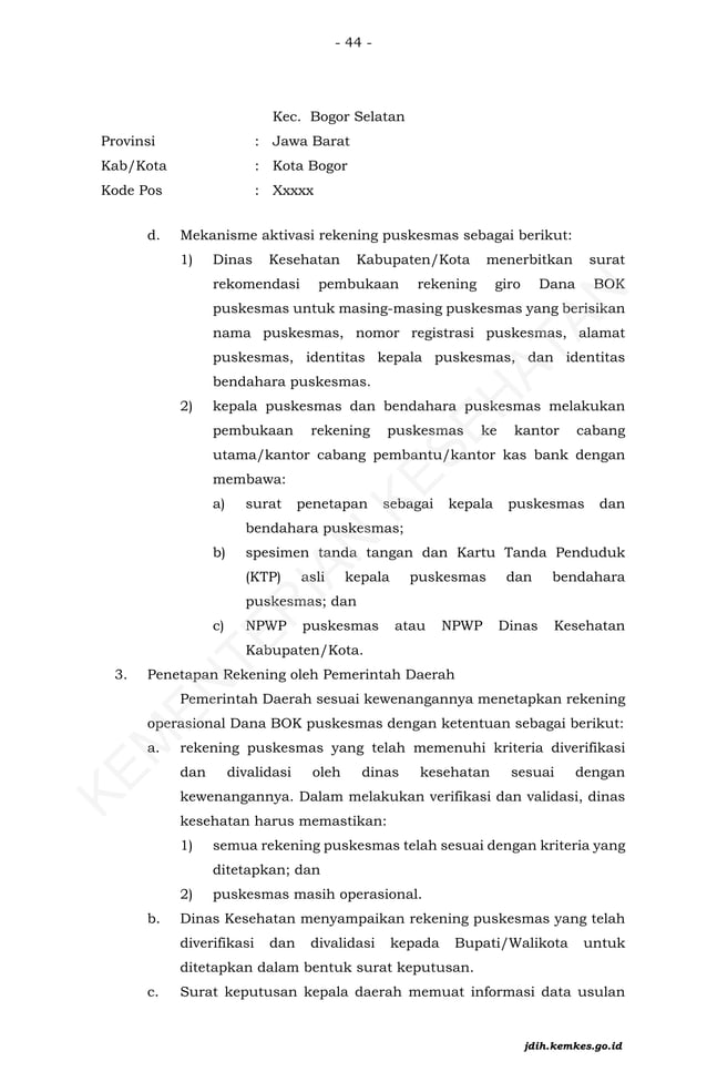 KMK No. HK.01.07-MENKES-2001-2024 ttg Petunjuk Operasional Pengelolaan Dana Bantuan Operasional ...