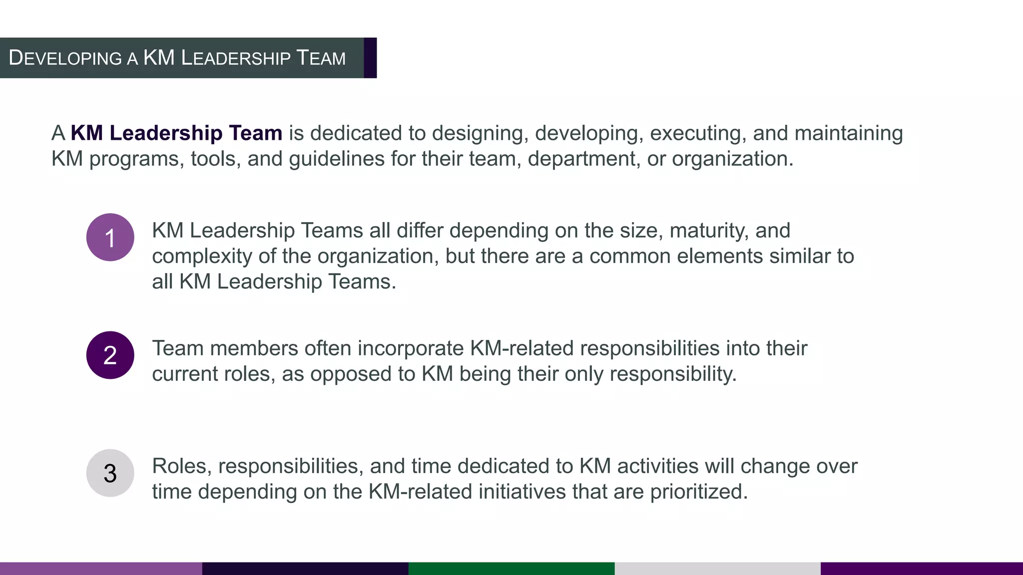 Knowledge Management Organization and Leadership | PDF