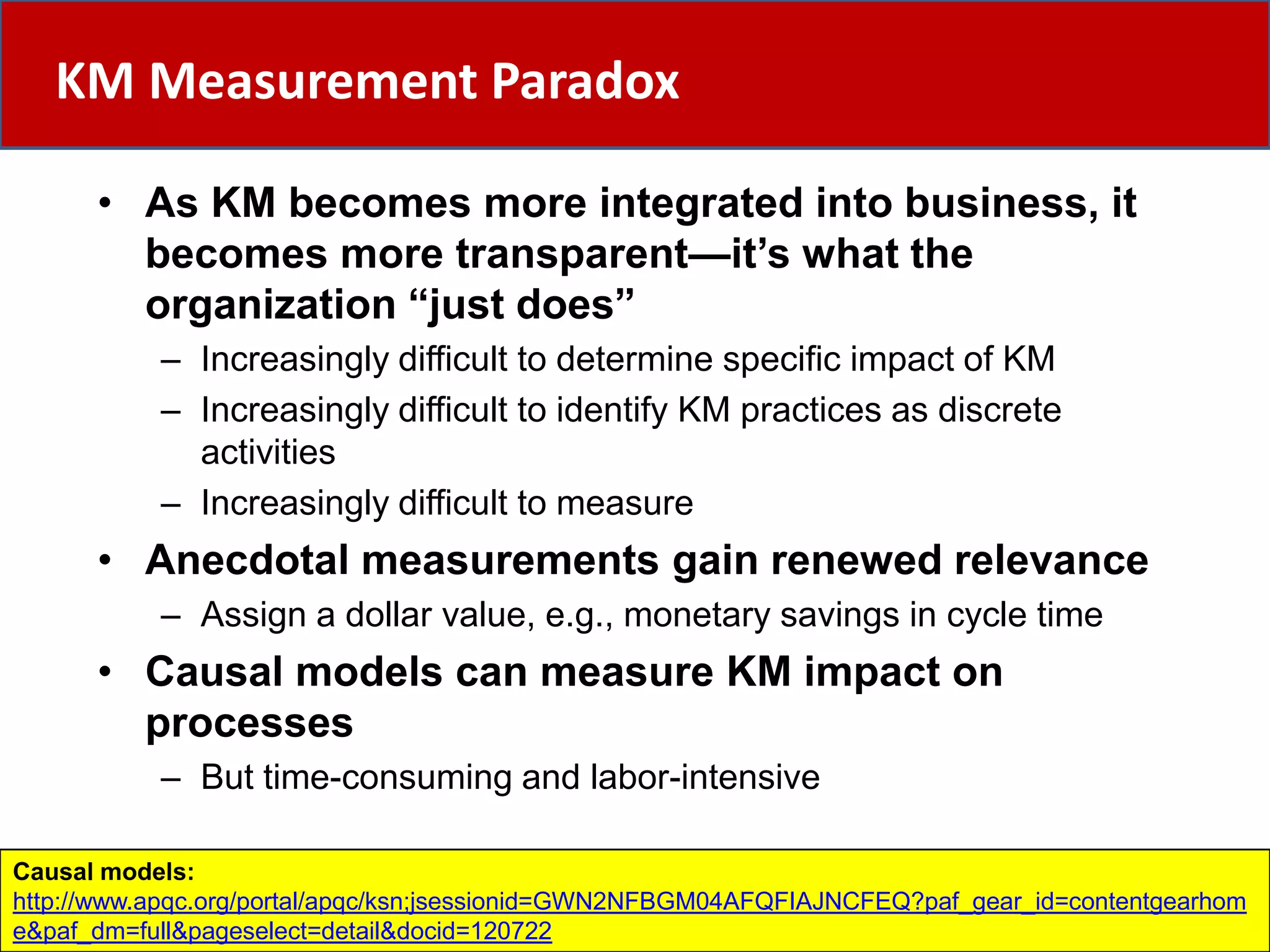 Knowledge Management Maturity Models and Phased Measurement | PDF ...