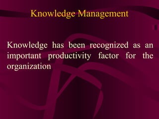 knowledge management | PPT