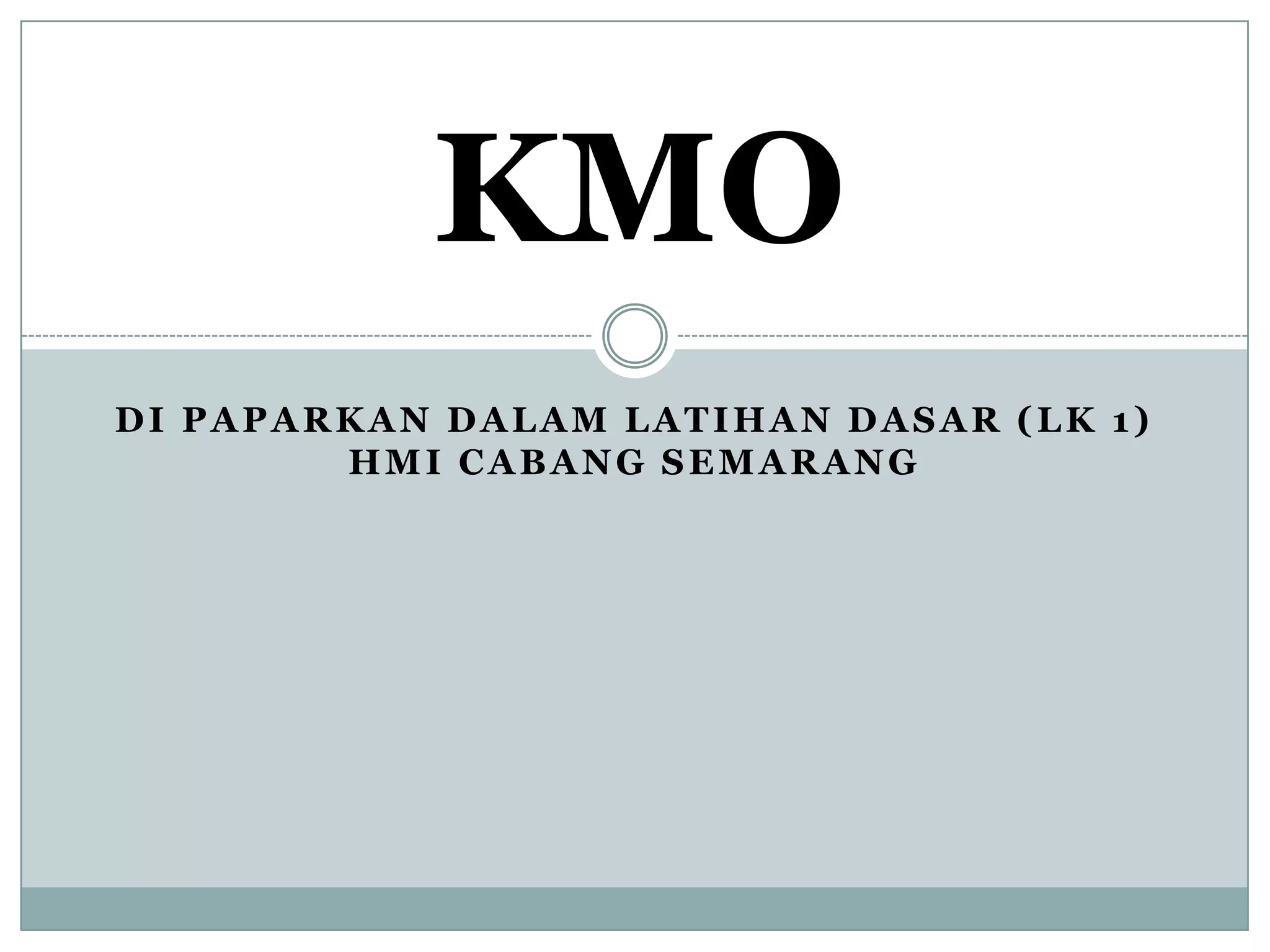 Kmo | PPTX
