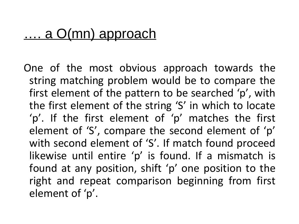 Kmp Pattern Matching Algorithm