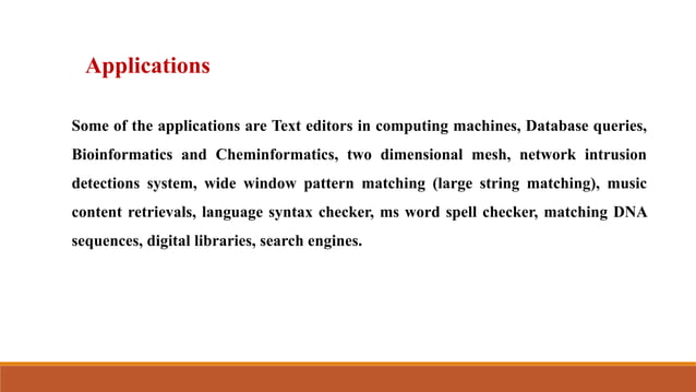 KMP String Matching Algorithm | PPTX