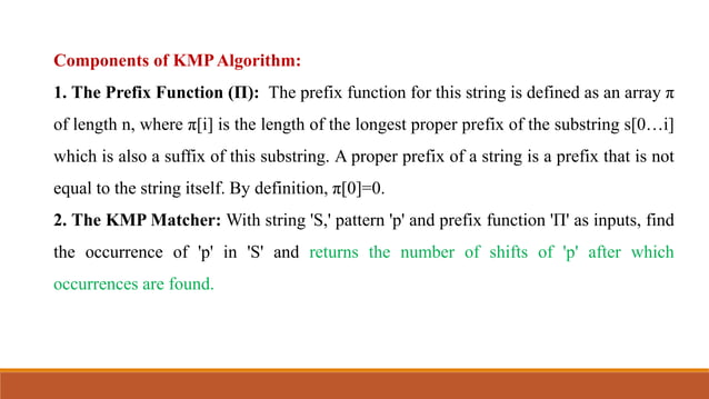 Kmp String Matching Algorithm Pptx