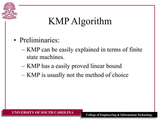 Knutt Morris Pratt Algorithm by Dr. Rose.ppt
