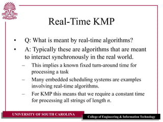 Knutt Morris Pratt Algorithm by Dr. Rose.ppt