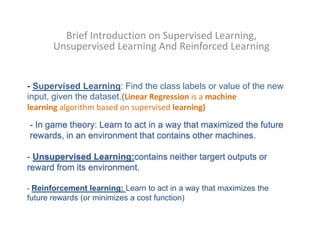 Introduction on artificial Intelligence and Machine Learning | PPT