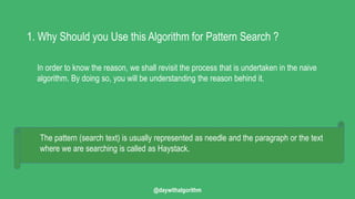 KMP Pattern Search Algorithm | PPT