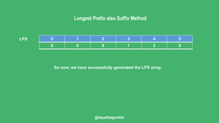 KMP Pattern Search Algorithm | PPT