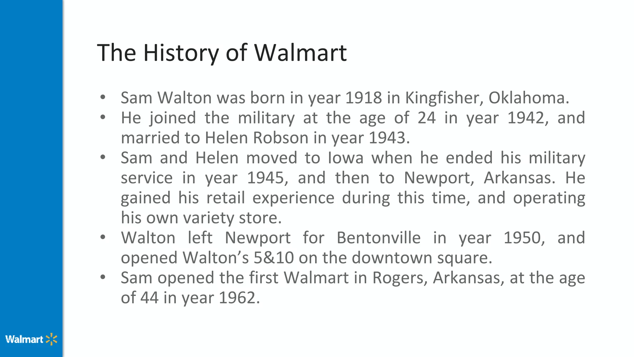 Walmart background and introduction | PPTX