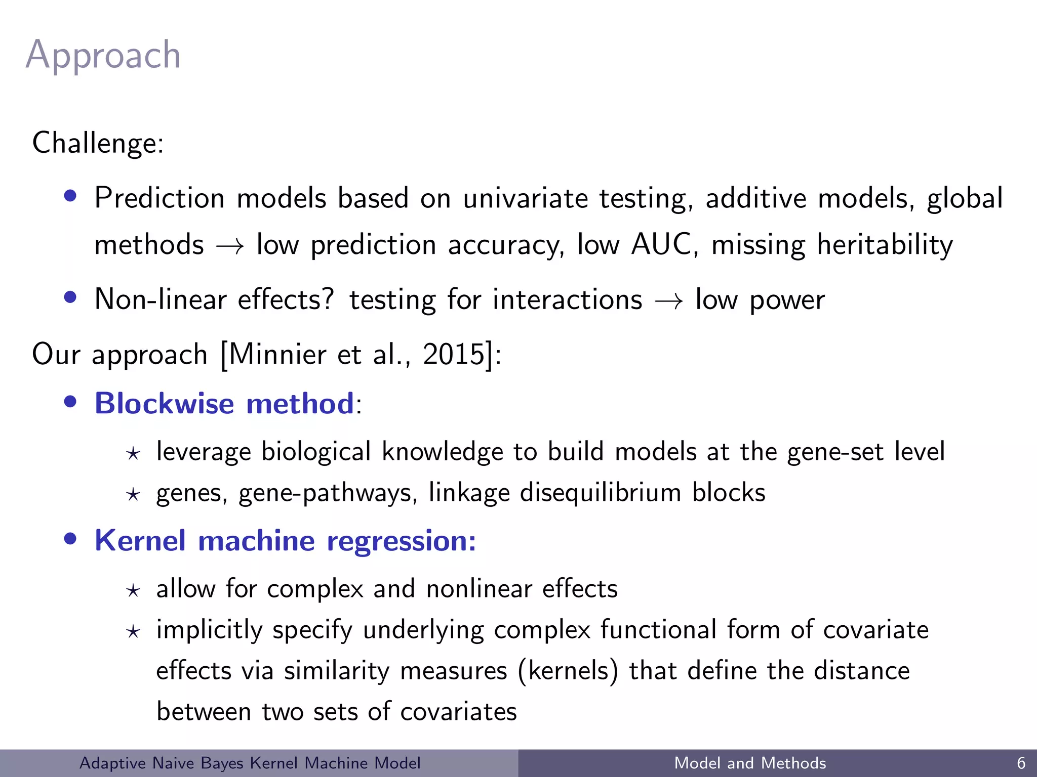 Risk Classification With An Adaptive Naive Bayes Kernel Machine Model Ppt