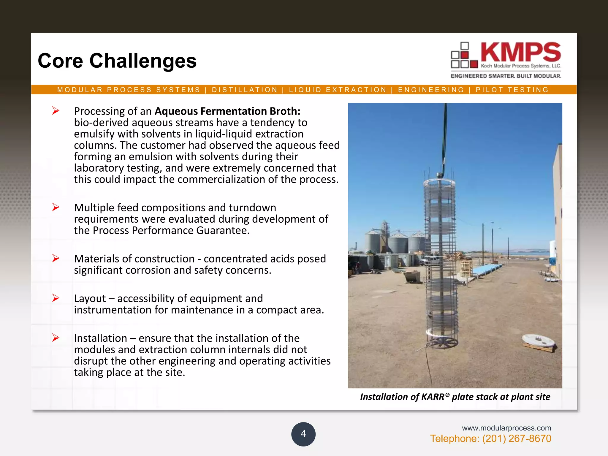 Case Study: Acetic Acid Recovery from Aqueous Fermentation Broth | PPTX ...