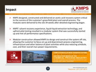 Case Study: Acetic Acid Recovery from Aqueous Fermentation Broth | PPTX ...