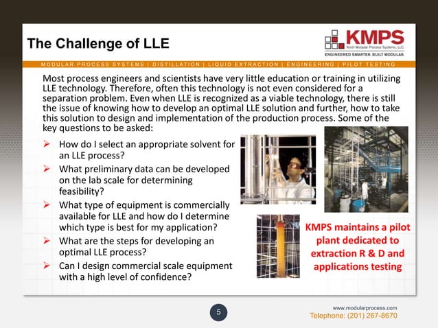 Solving Separation Problems using Liquid-Liquid Extraction (LLE) | PPTX