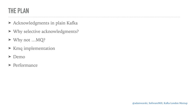 Kafka as a message queue | PPT