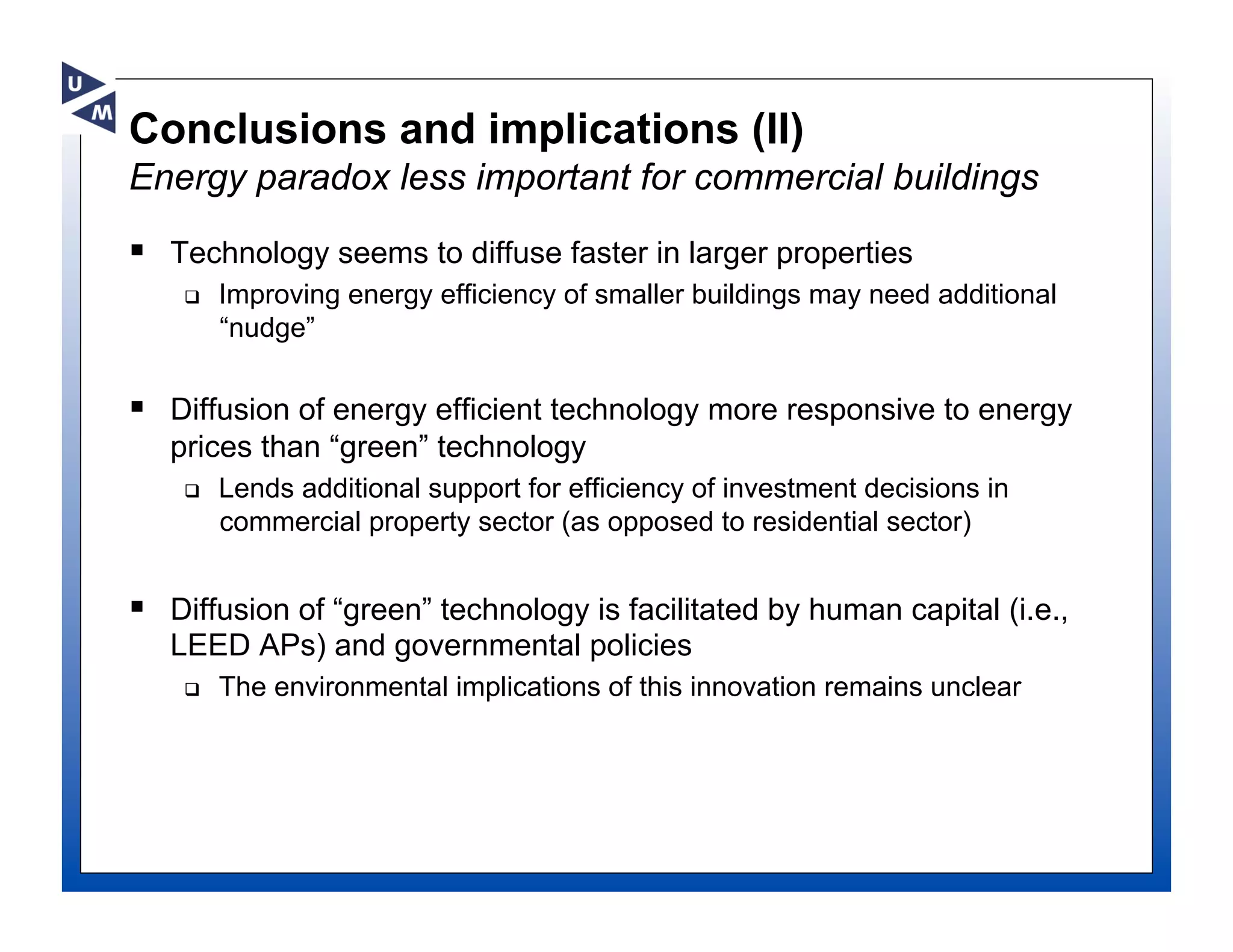The Diffusion of Energy Efficiency in Building | PPT