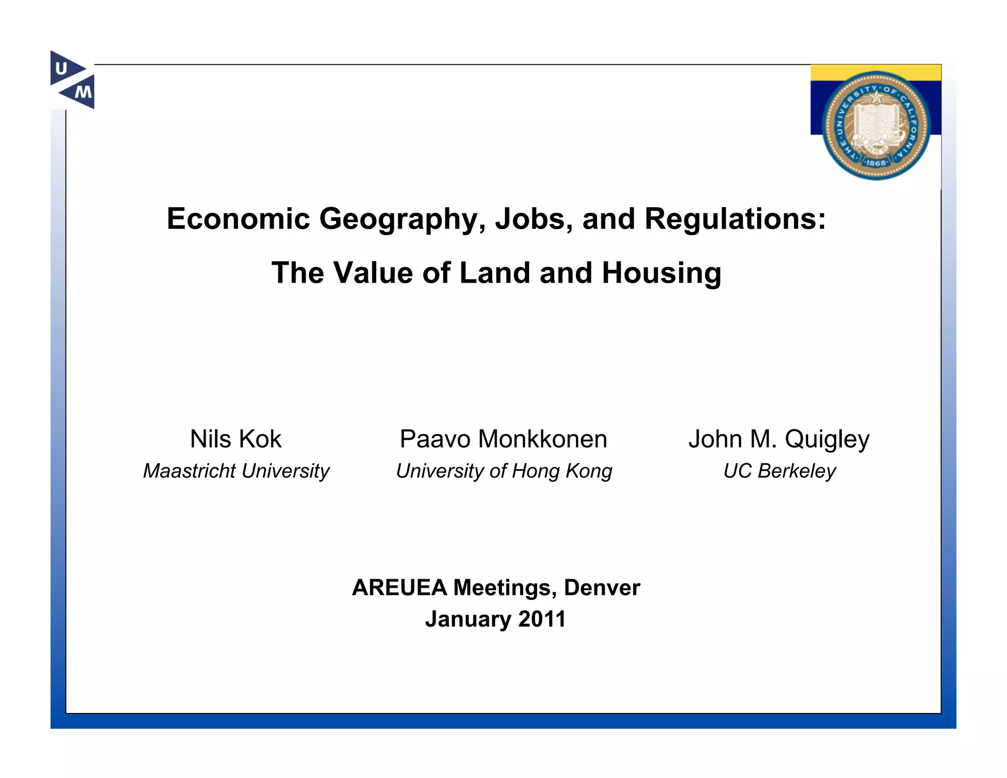 Land Prices and Regulation | PDF