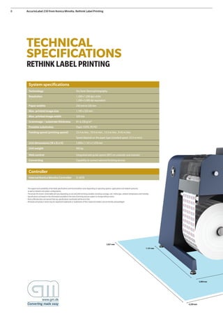 AccurioLabel 230 | Industrial Printer | PDF