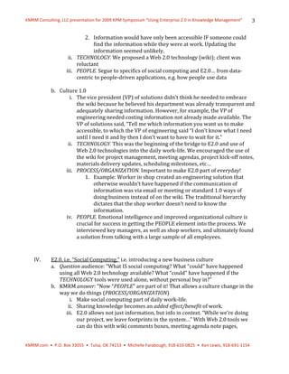 Kmrm E20 Presentation Outline | PDF | Web Development | Internet