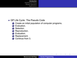 Introduction to Genetic Programming | PPT