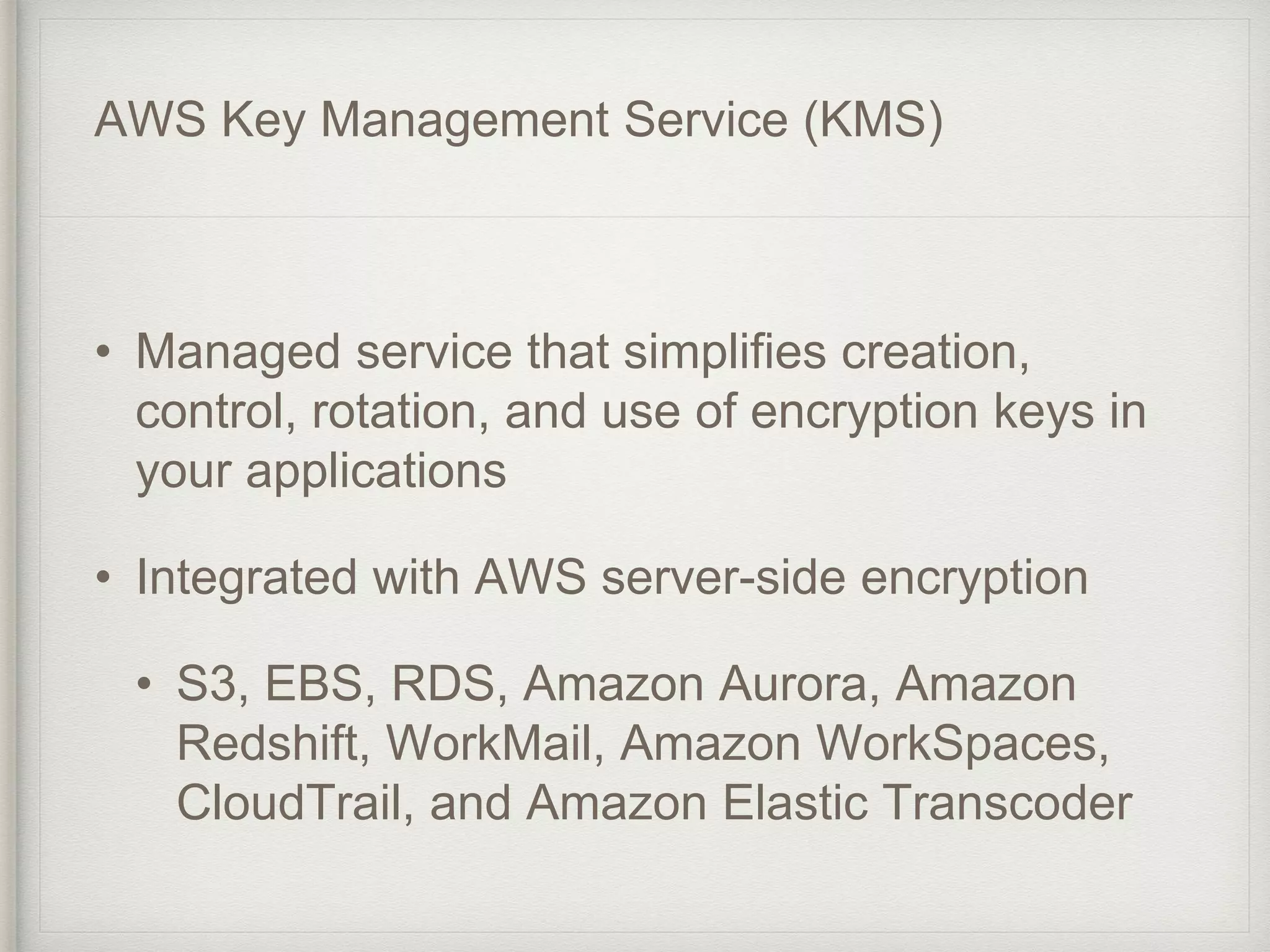 Introduction of AWS KMS | PPTX
