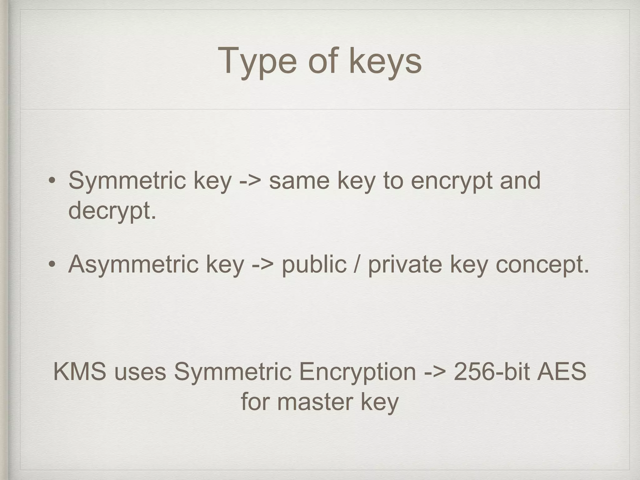 Introduction of AWS KMS | PPTX