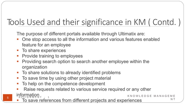 Knowledge Management Process in TCS | PPTX
