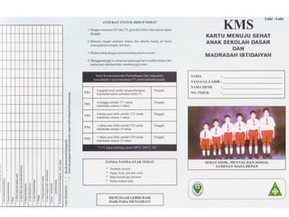 KMS AUS ADALAH KARTU MENUJU SEHAT ANAK USIA SEKOLAH | PPT