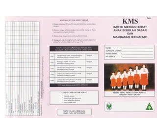 KMS AUS ADALAH KARTU MENUJU SEHAT ANAK USIA SEKOLAH | PPT