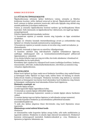 Kõmsi kooli õppekava | DOC