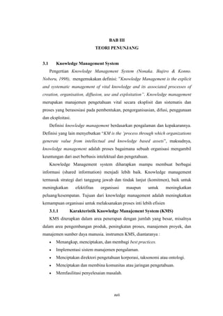 knowledge management system Jaringan | PDF